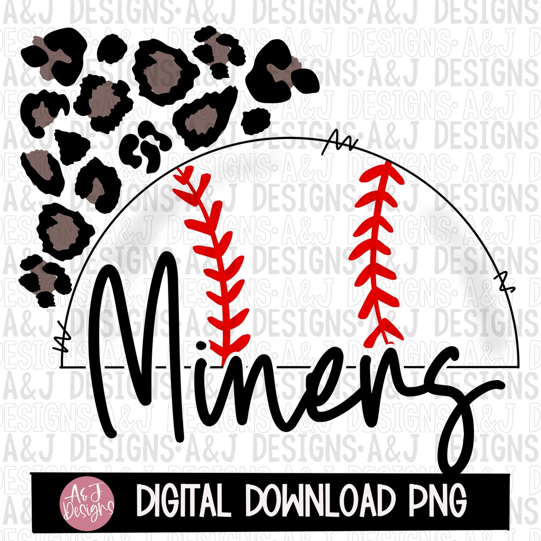 Miners Baseball Team, Png,png File for Sublimation, Sports, Baseball ...