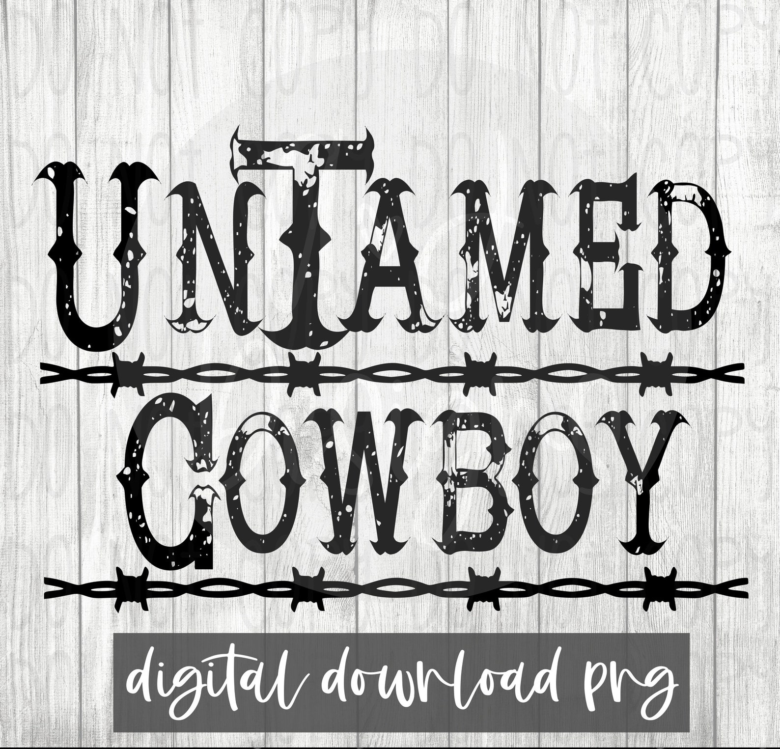 Untamed Cowboy Pngrodeopng File for Sublimation Printingdtg | Etsy