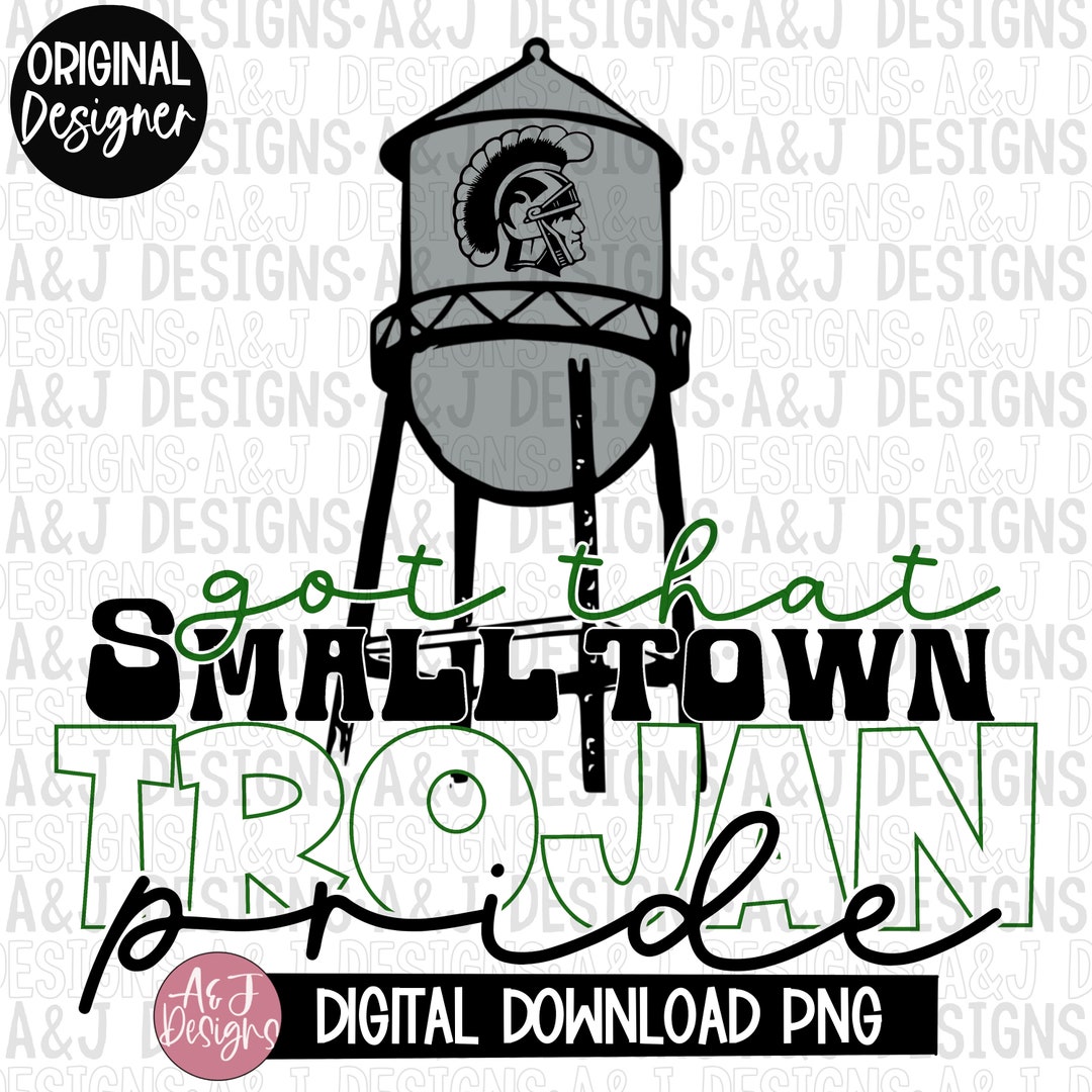 Smalltown Trojan Pride Png,digital Download,small Town Designs ,sports ...