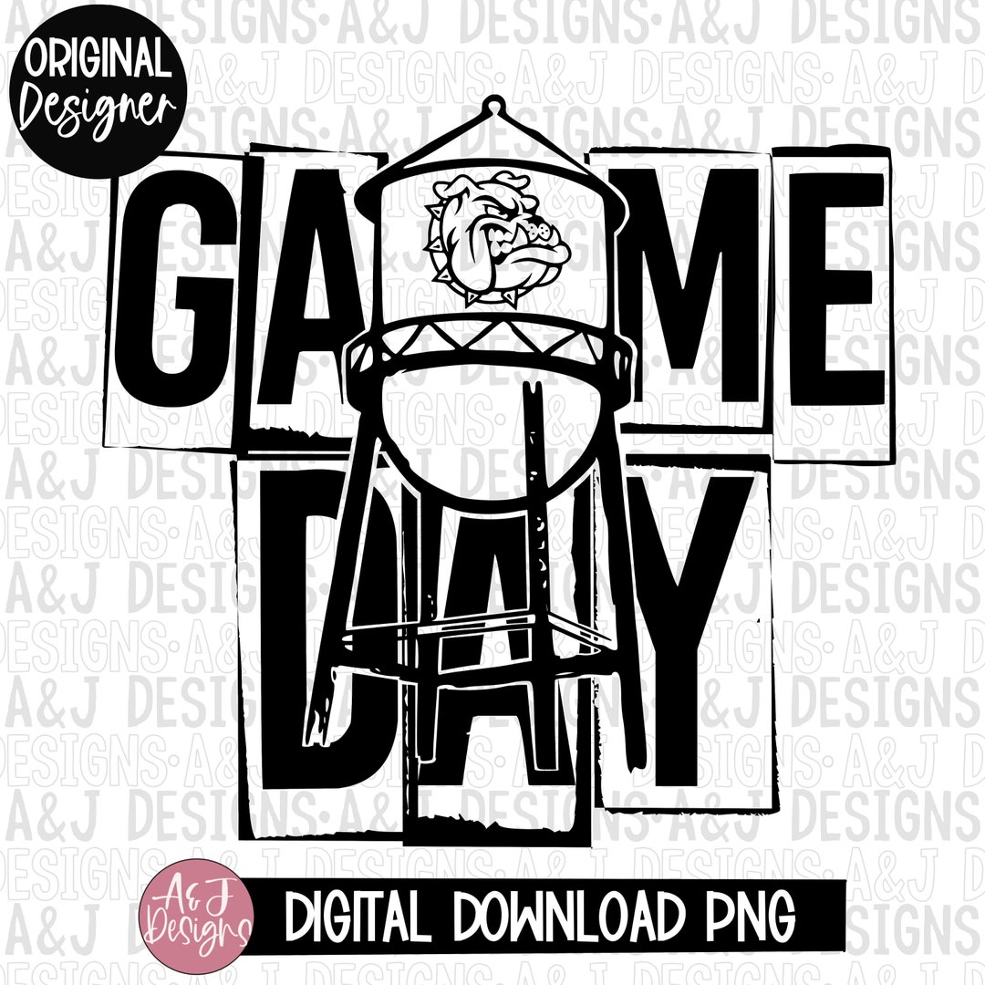 Bulldog Game Day Png,png File for Sublimation, Sports, Custom Mascot ...