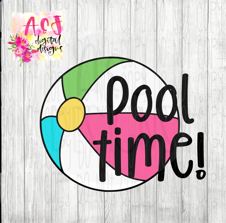 Pool Time pngdownload digitalefile per la stampa | Etsy