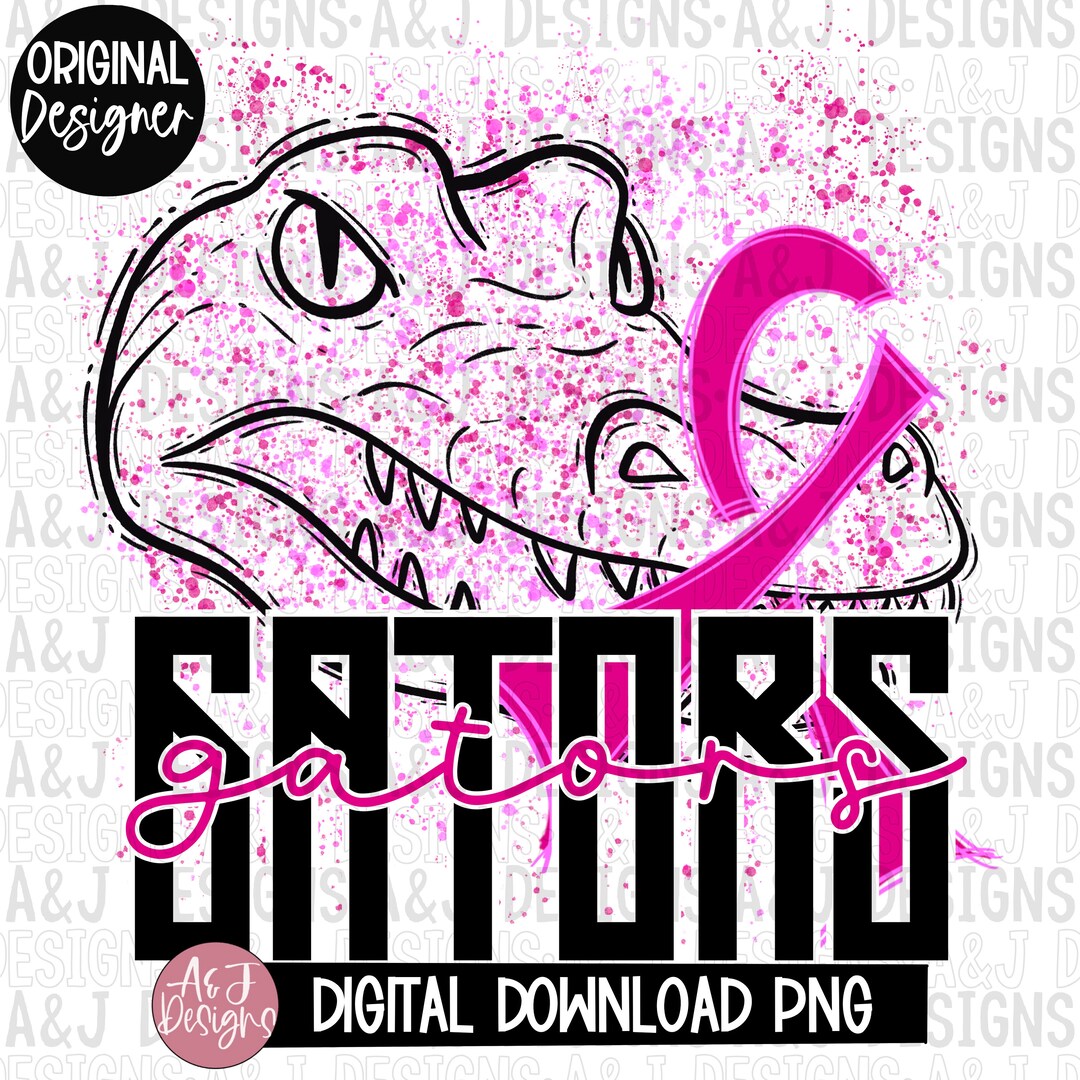 Gators Breast Cancer Png,digital Download,sublimation File,png,gators ...