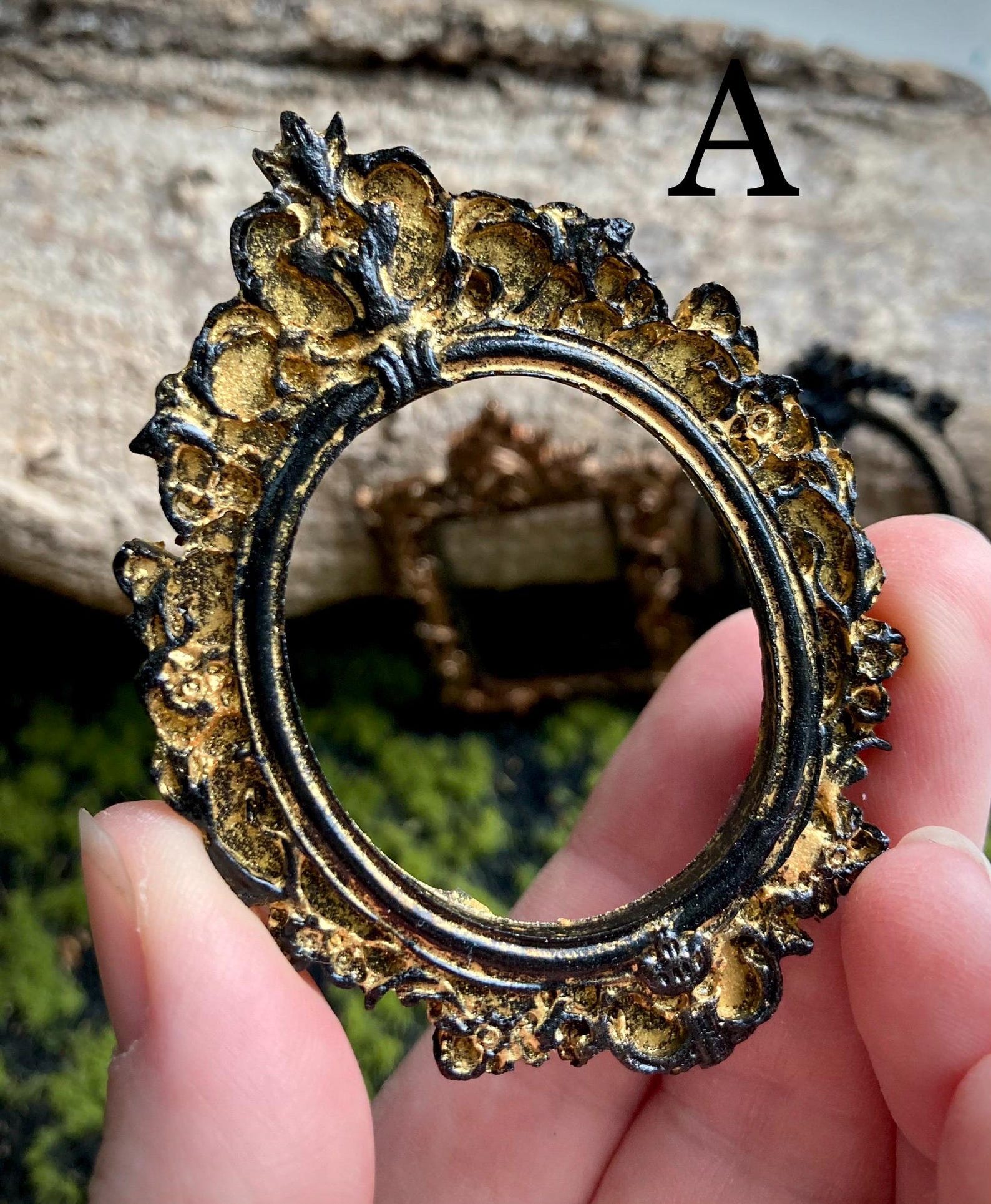 Dollhouse Miniature Picture Frame- 1:12 Scale, Fancy, Large, for ...