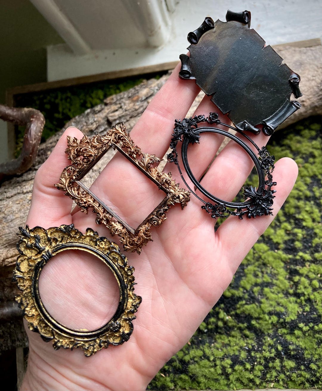 Dollhouse Miniature Picture Frame- 1:12 Scale, Fancy, Large, for ...