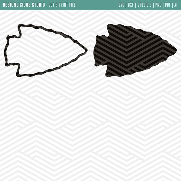 Arrowhead Outline - Etsy