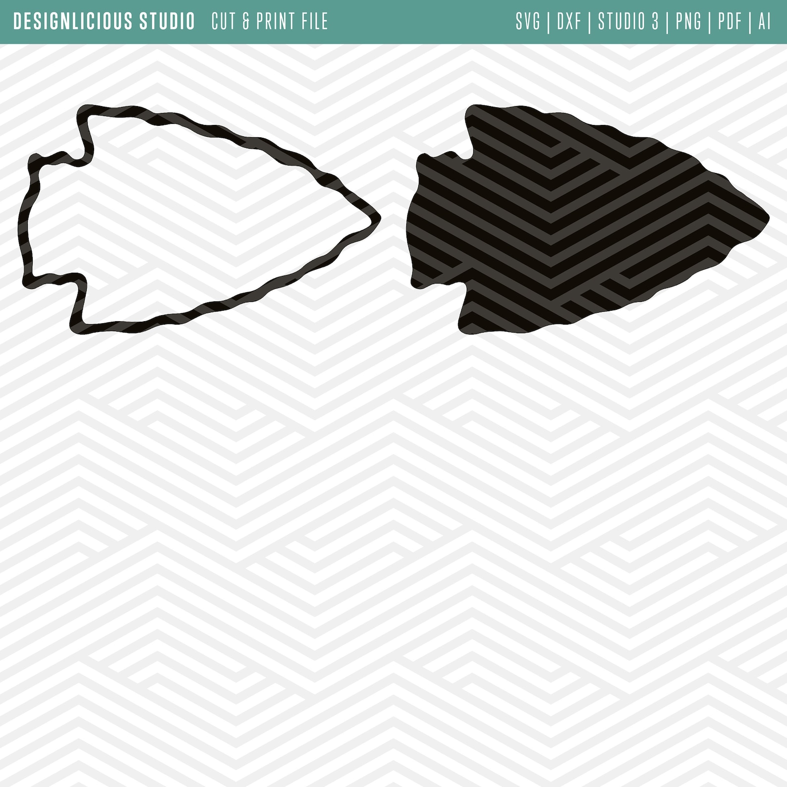 Cut & Print Files | Arrowhead Outline - Etsy
