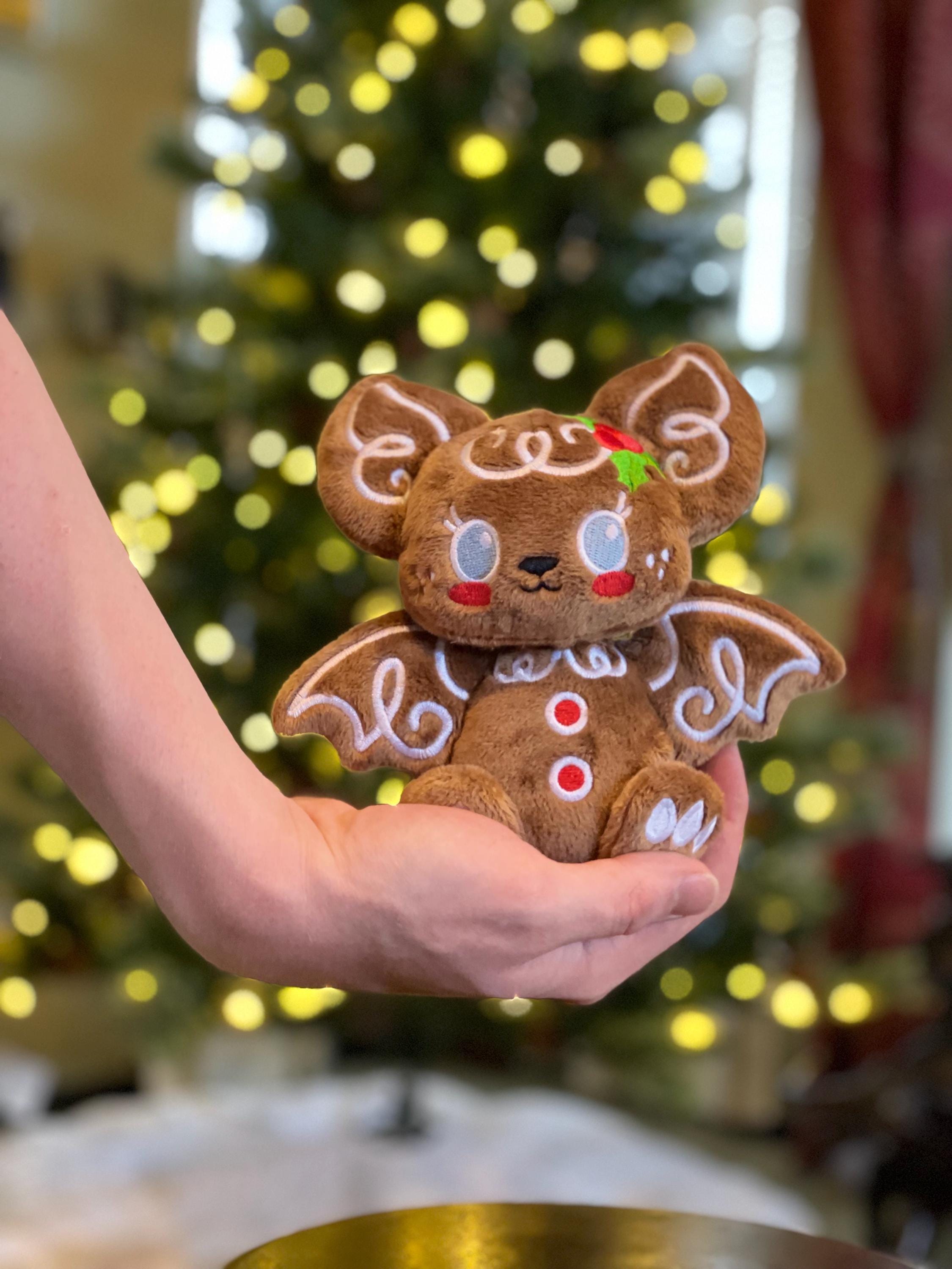 Gingerbread Bat Plush: 7" Snugglebean, Limited Collectible Christmas ...
