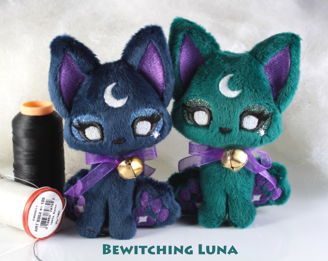 Bewitched Luna Plush - Littlefox's Toebeans - Glamor Witch Cat Stuffed ...