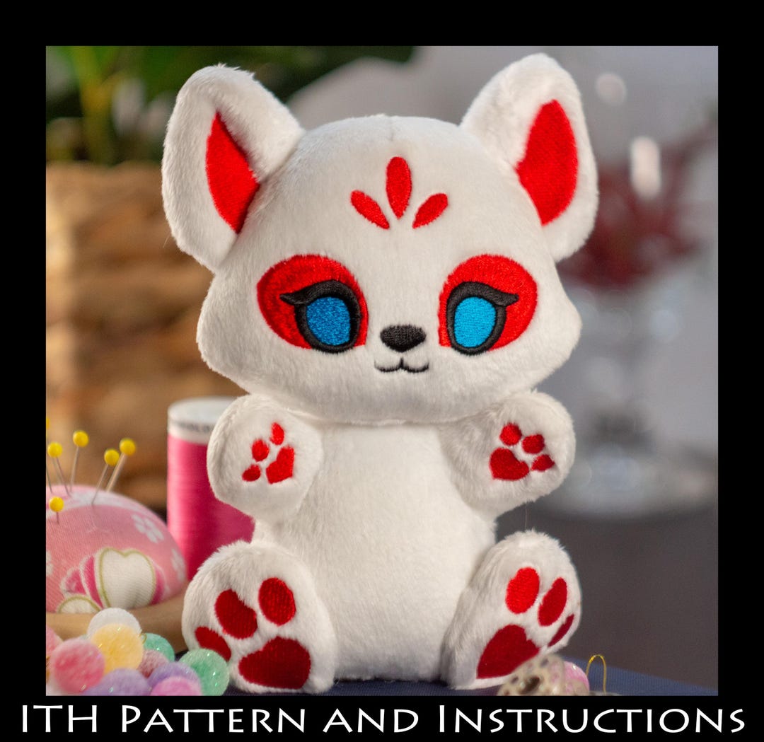 ITH Pattern - Kitsune Snugglebean Plush - Littlefox's Toebeans Larger ...