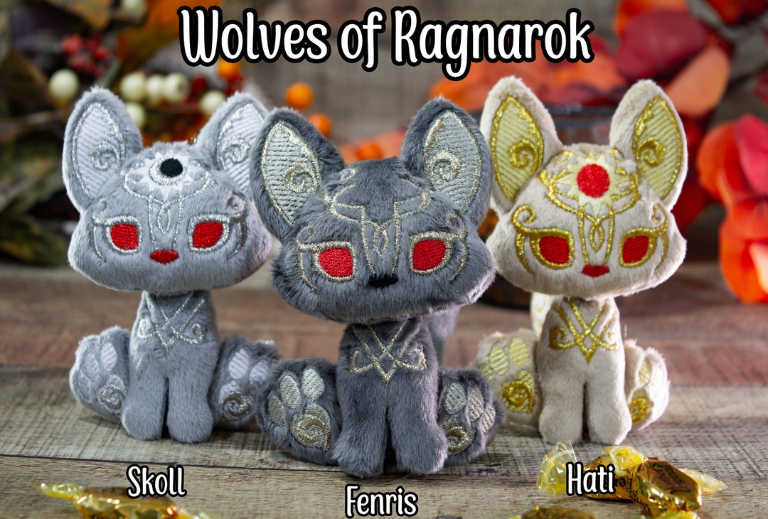 Wolves of Ragnarok - Fenris Plush - Littlefox's Toebeans - Norse Viking ...