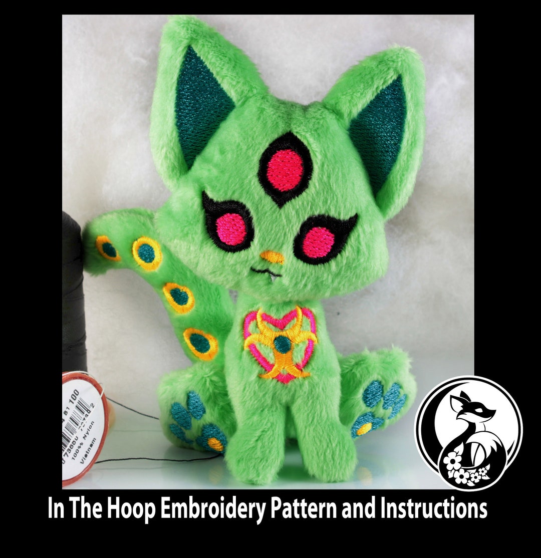 ITH PATTERN- Blinky Alien Cat - Littlefox's Toebeans - Digital Download ...