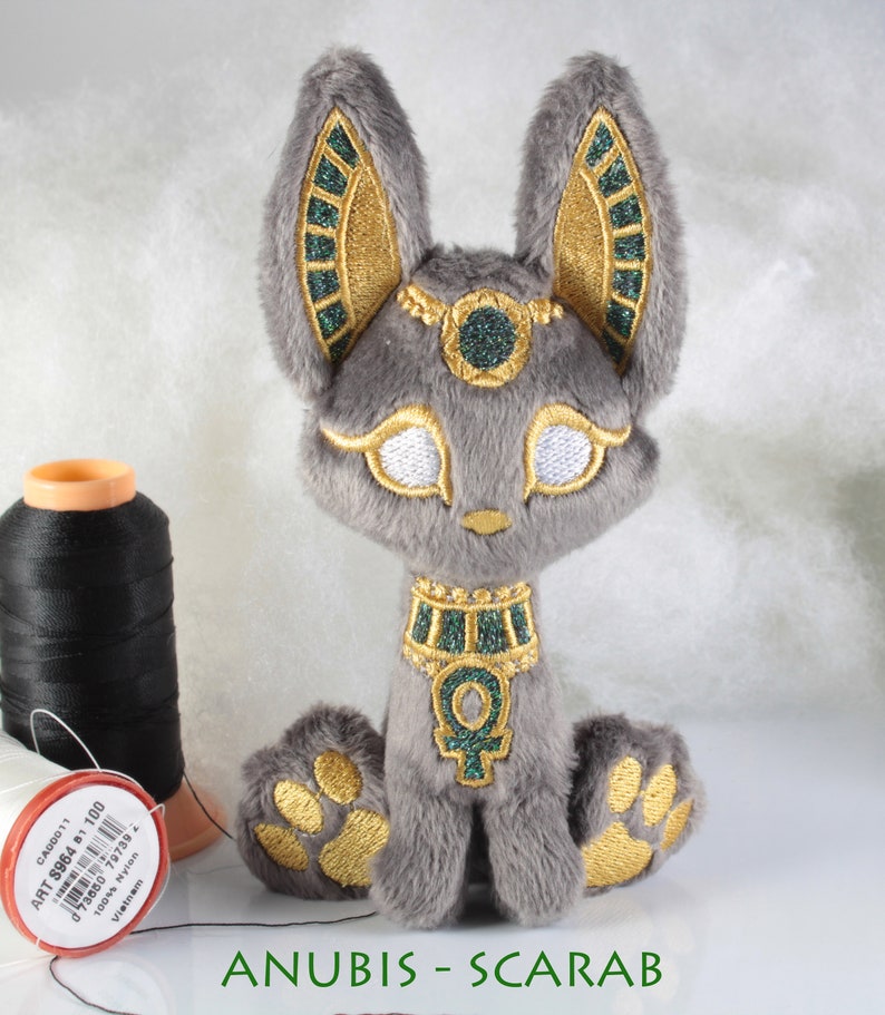 DIY KIT Anubis Plush Littlefox's Toebeans Egyptian - Etsy