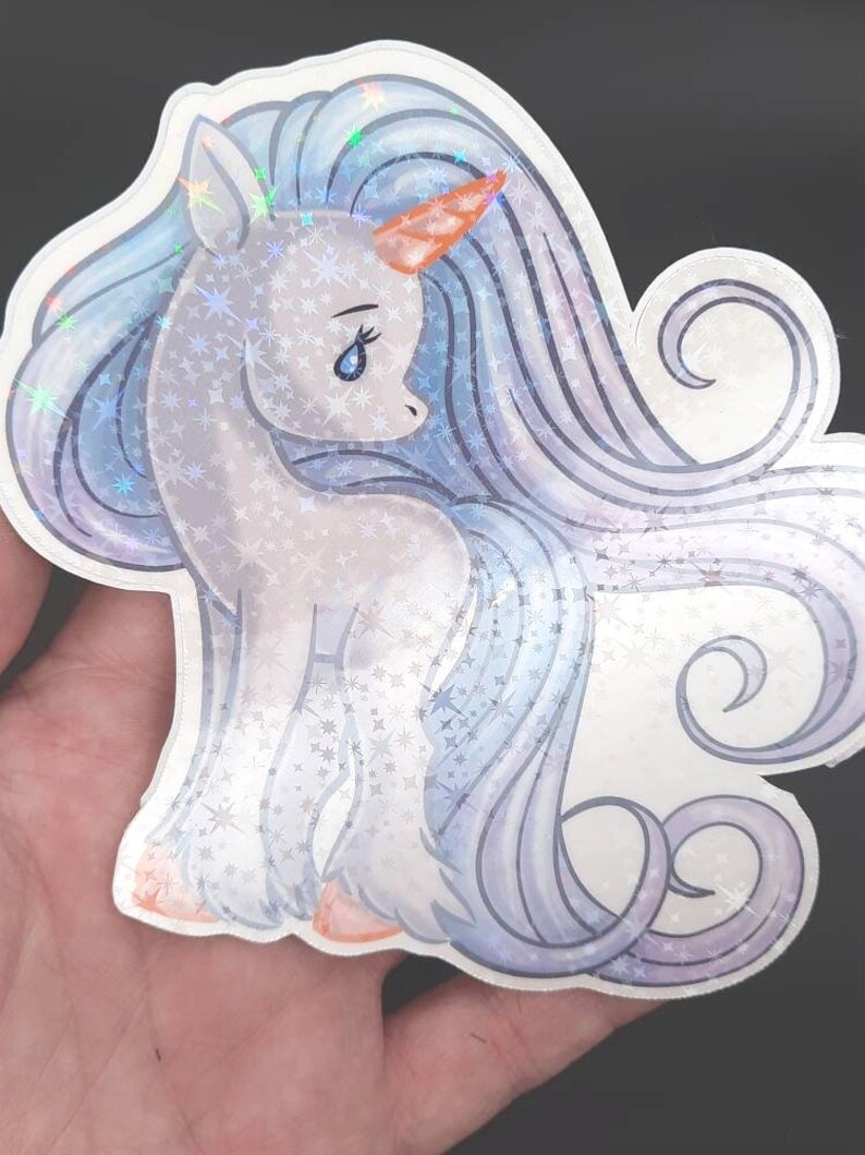 Whisper Kawaii Cute Unicorn Sticker 4.5 Inch Vinyl - Etsy