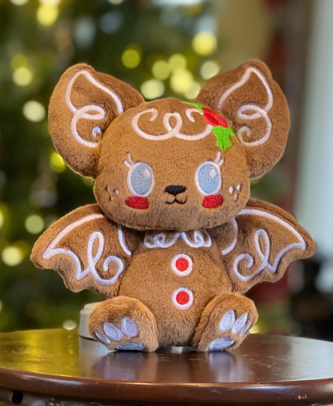 Gingerbread Bat Plush: 7" Snugglebean, Limited Collectible Christmas ...
