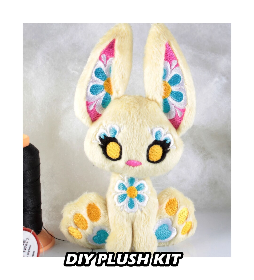 DIY KIT Hippie Hop Plush - Littlefox's Toebeans - Floral Bohemian ...