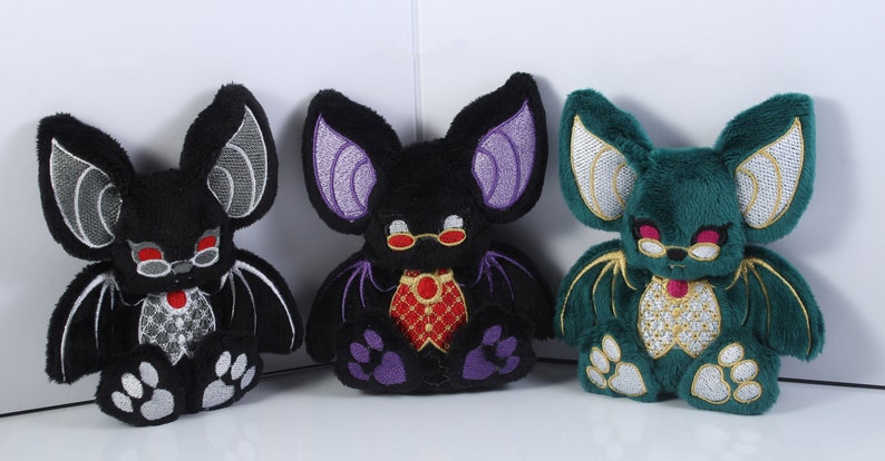 ITH PATTERN Vlad-a-bat Plush Littlefox's Toebeans | Etsy