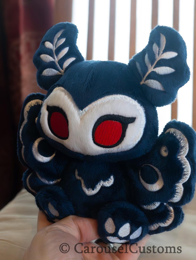 Mothman Plush ITH Embroidery Pattern: Snugglebean Cryptid (digital ...
