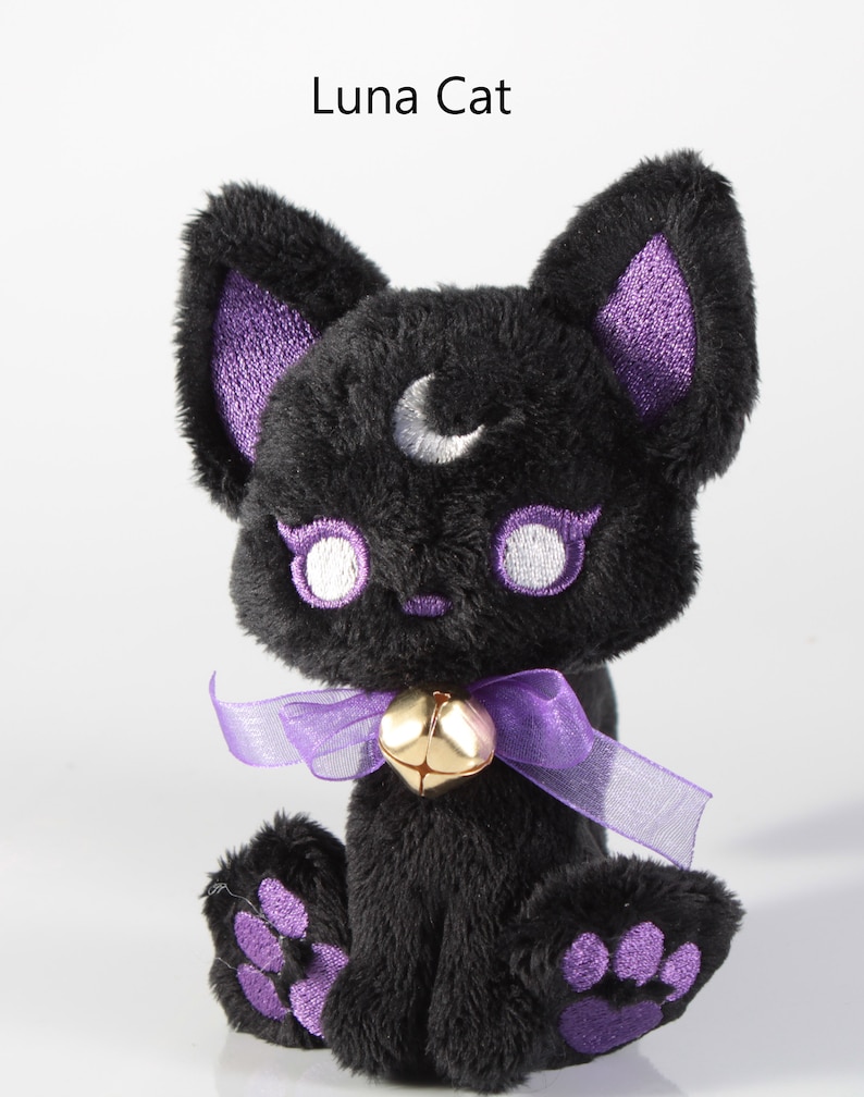 DIY KIT - Luna Plush - Littlefox's Toebeans - Moon Witch Cat Kitten ...