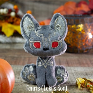 Wolves of Ragnarok - Fenris Plush - Littlefox's Toebeans - Norse Viking ...