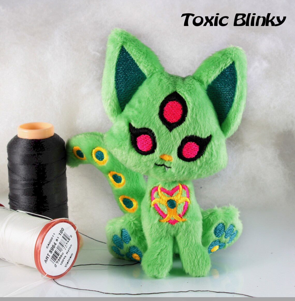 ITH PATTERN- Blinky Alien Cat - Littlefox's Toebeans - Digital Download ...