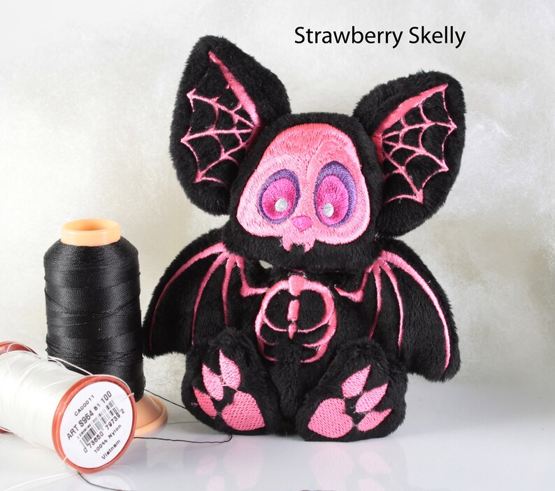 ITH PATTERN Skelly Bat Plush Littlefox's Toebeans - Etsy