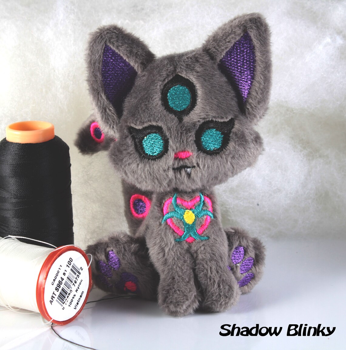 ITH PATTERN- Blinky Alien Cat - Littlefox's Toebeans - Digital Download ...