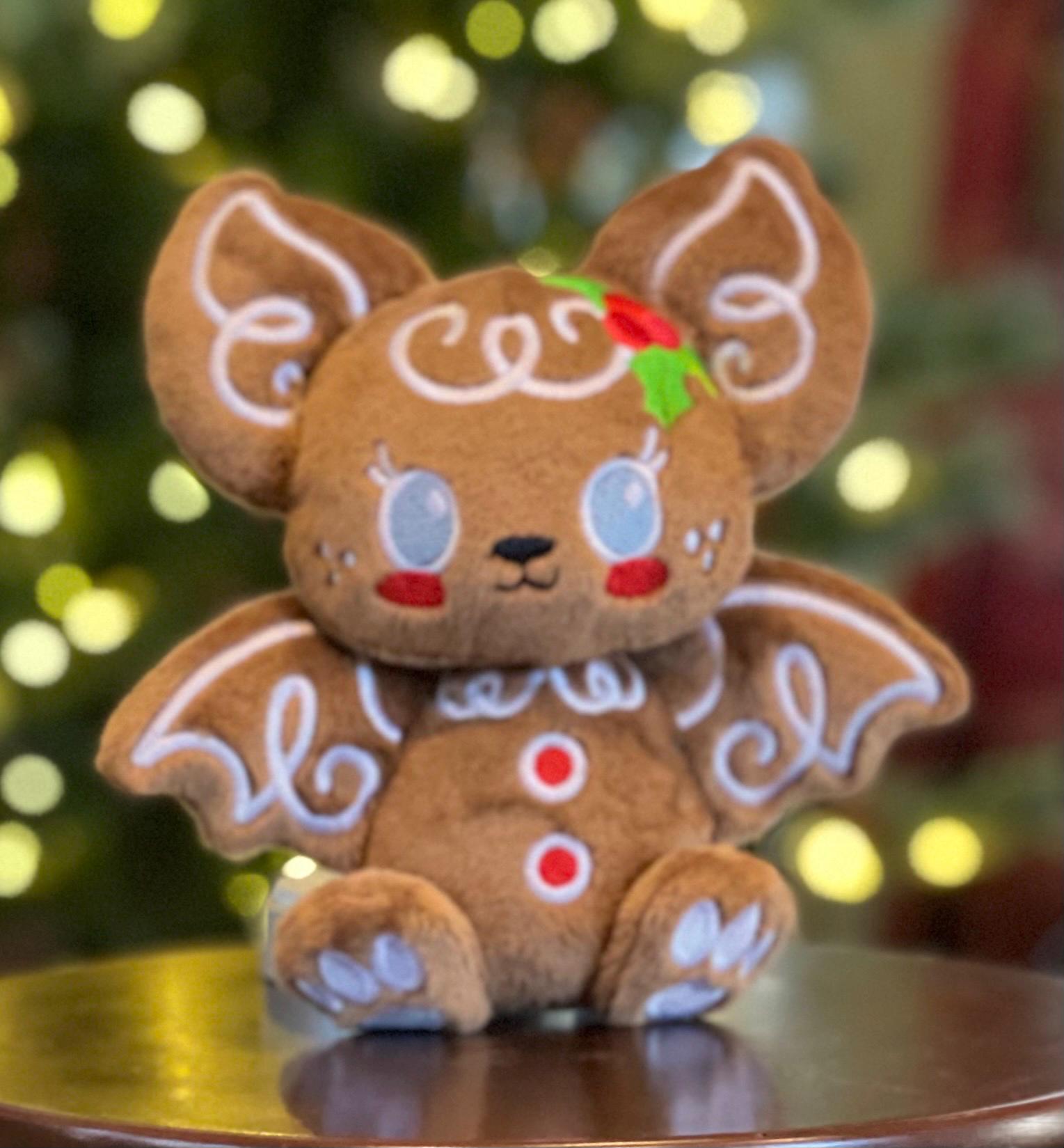 Gingerbread Bat Plush: 7" Snugglebean, Limited Collectible Christmas ...