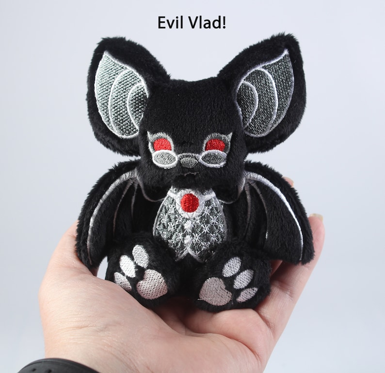 DIY KIT - Vlad-a-bat Plush - Littlefox's Toebeans - Halloween Vampire ...