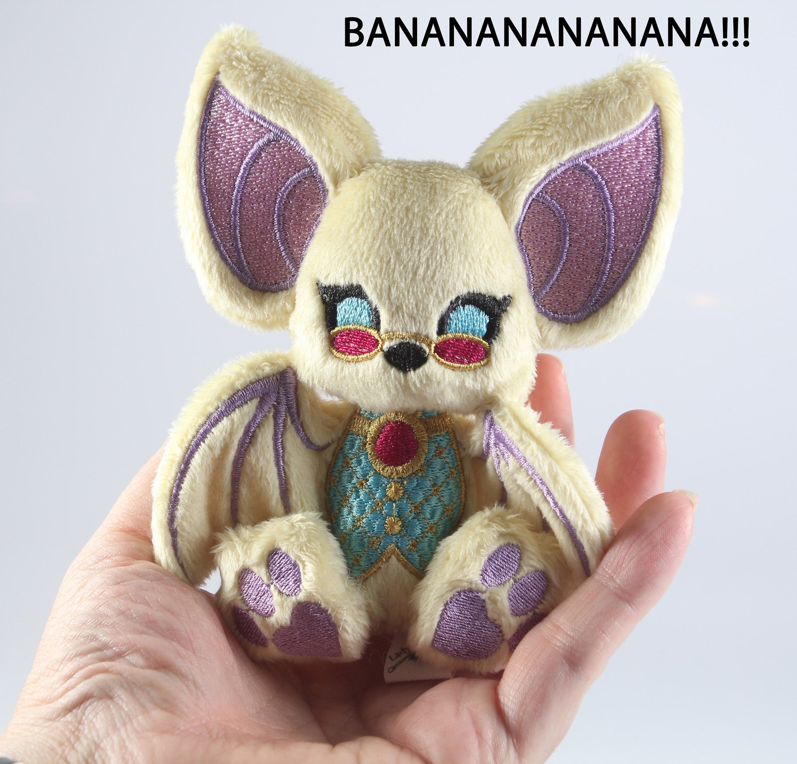 DIY KIT - Vlad-a-bat Plush - Littlefox's Toebeans - Halloween Vampire ...