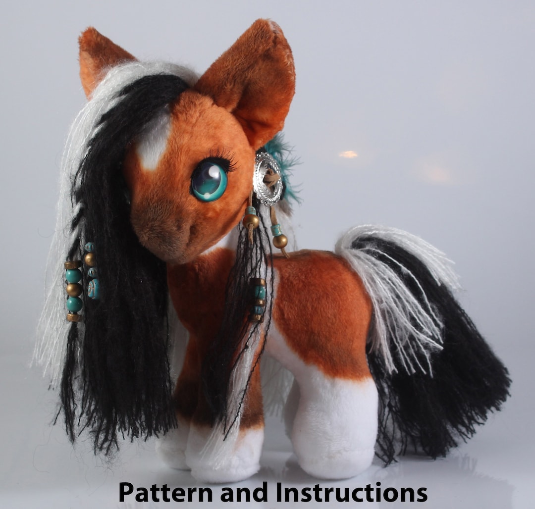 Munchkin Pony Plush Pattern: Sewing Guide & Instructions (digital ...