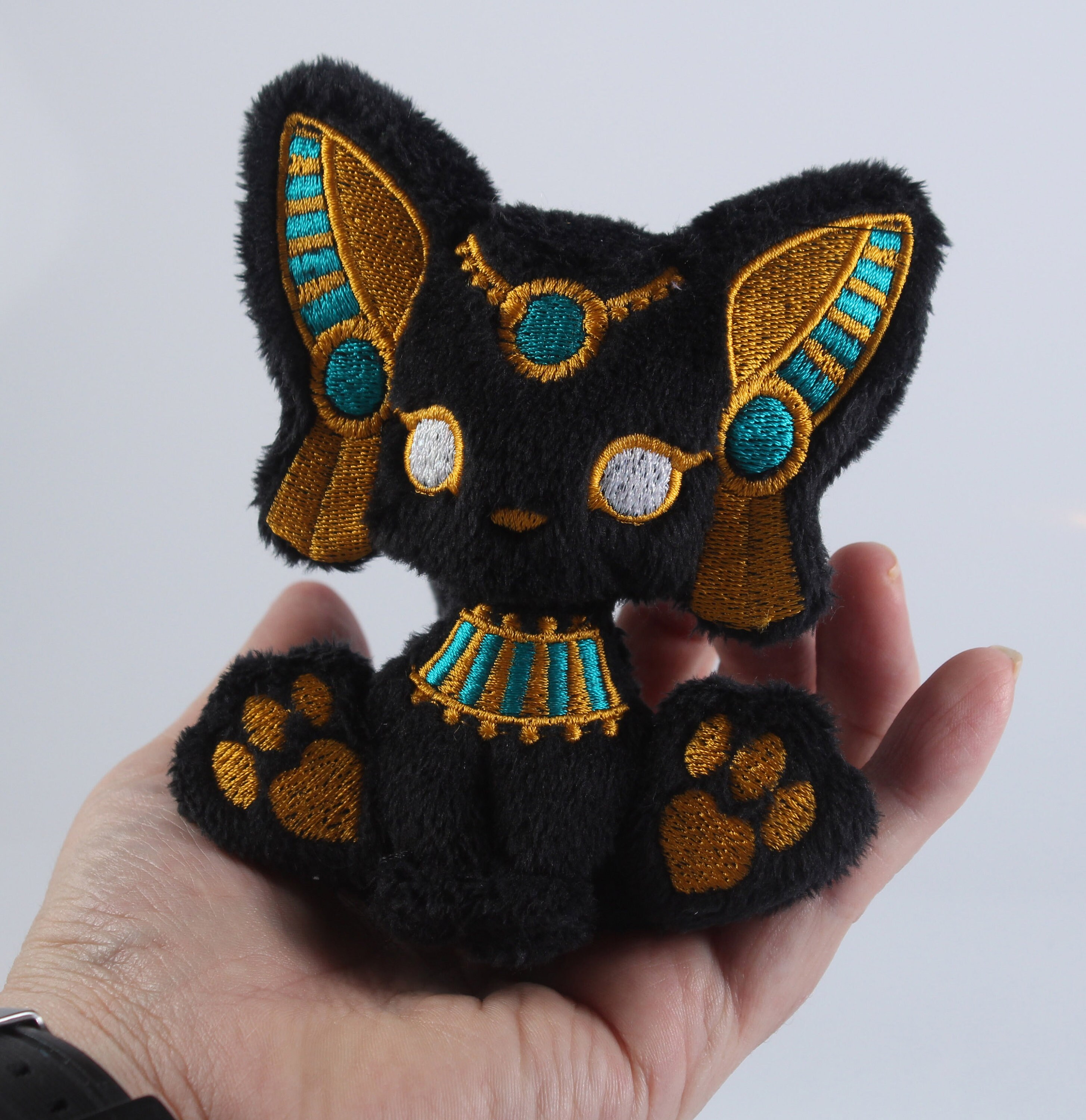 ITH PATTERN Bast Egyptian Goddess Cat Littlefox's - Etsy
