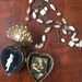 Rosary Ex-voto Sacred Heart Locket Rosary Mary Magdalene Shell Necklace ...