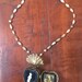 Rosary Ex-voto Sacred Heart Locket Rosary Mary Magdalene Shell Necklace ...