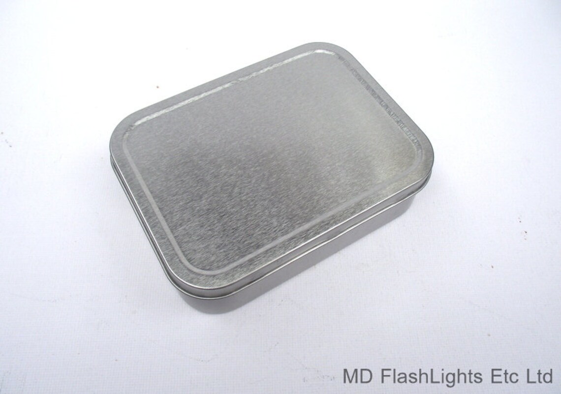 10 X 2oz Stylish Silver Tobacco Storage Tin With Rubber Seal - Etsy