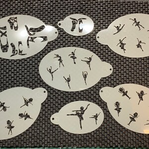 Ballet Ballerina Dancing Face Paint Stencil Pack Reusable Stencils ...