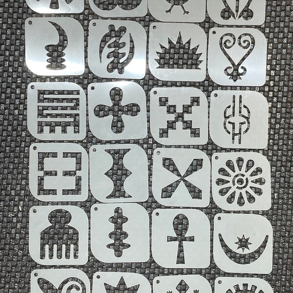 Adinkra Stencil - Etsy Israel