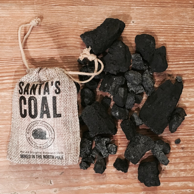 Santa Coal Funny Christmas Gift for Naughty People Secret - Etsy