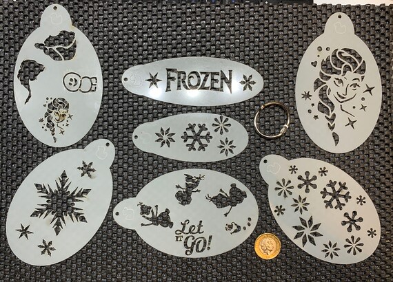 Frozen Ice Princess Style Face Paint Stencil Pack Reusable | Etsy UK