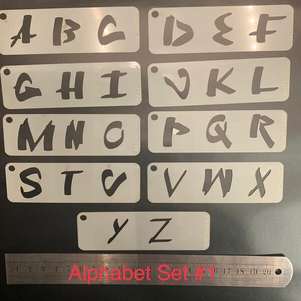 Reusable Alphabet Stencils - Etsy UK