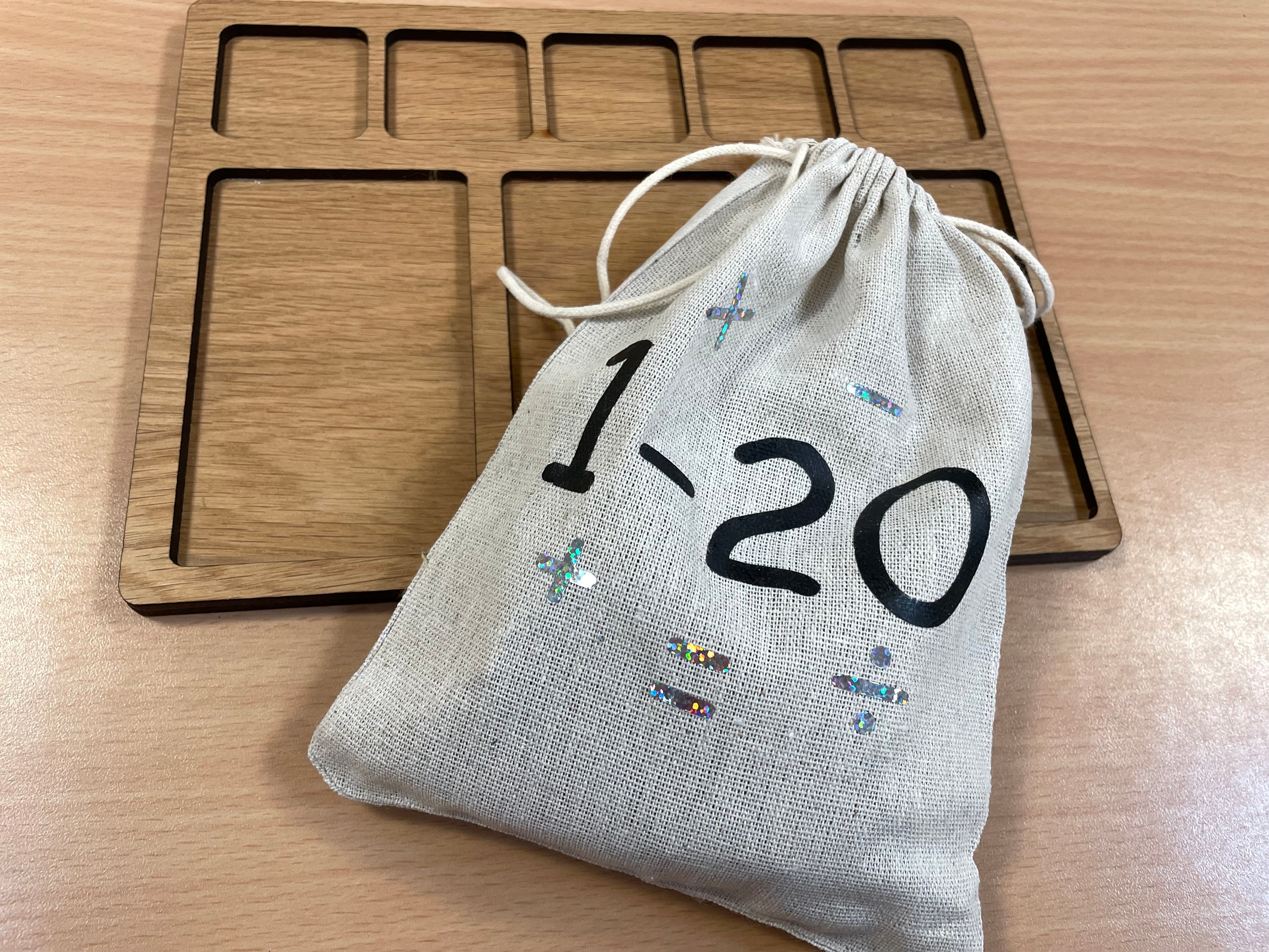Wooden Math Board Set With Number Tiles 1-20 & Maths Symbols - Etsy UK