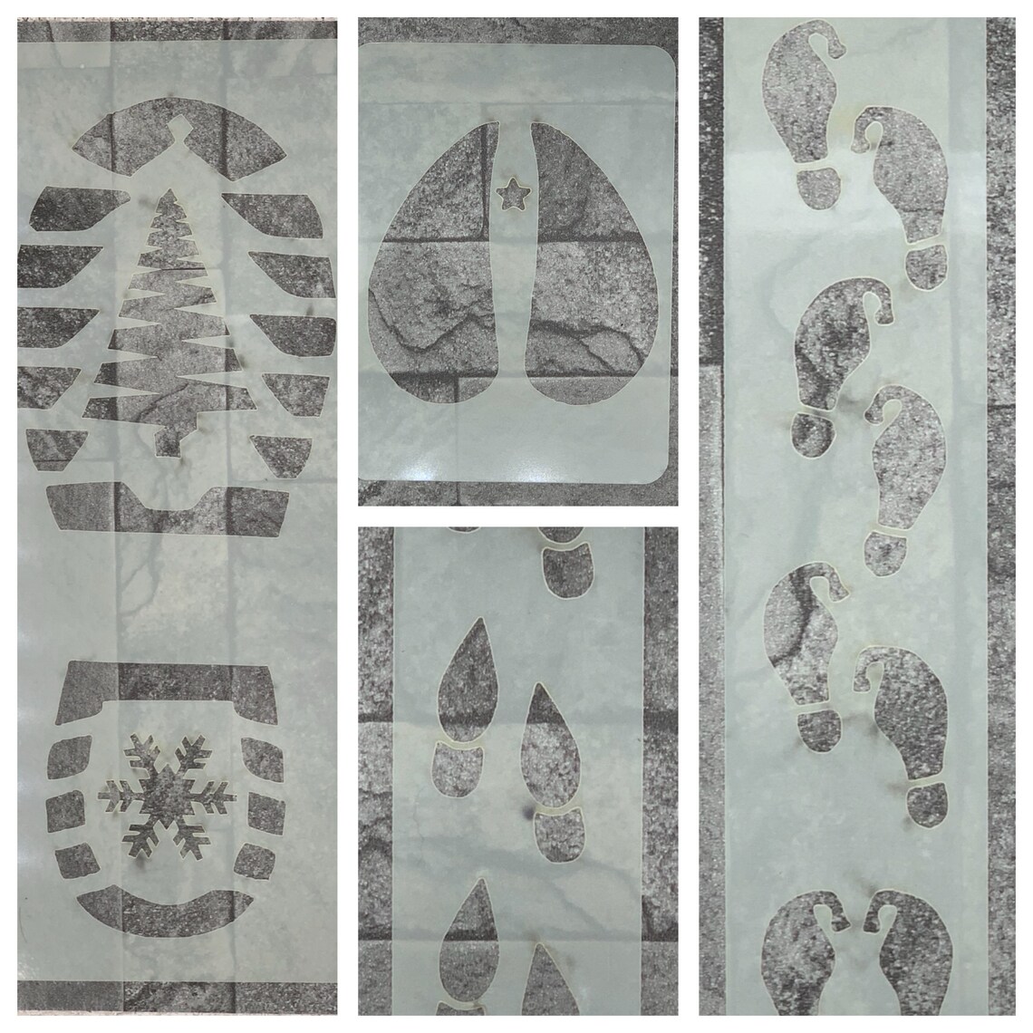 Festive Footprints SVG Cuttable Vector Design Santa - Etsy