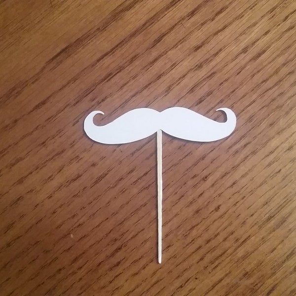 Mustache Cupcake Topper - Etsy