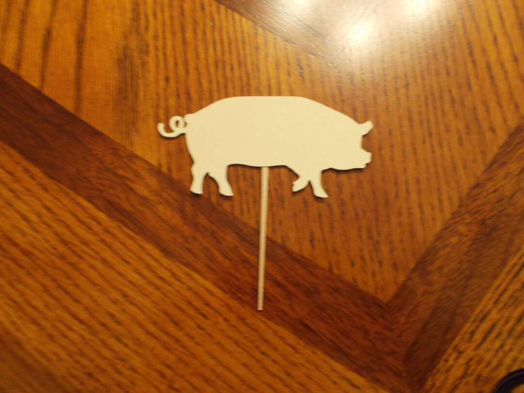 Lot of 12 Pig Cupcake Toppers! Choose Your Color!! - Etsy