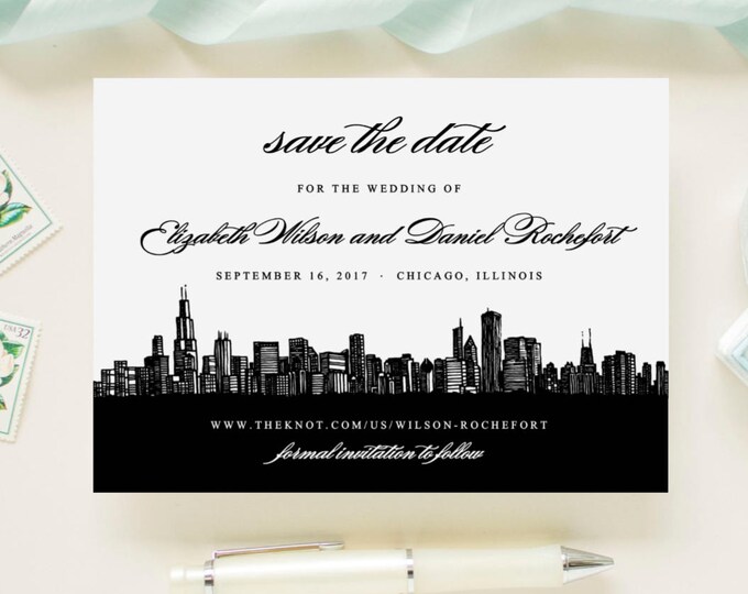 Chicago Landmark Table Number Cards Chicago Icon - Etsy