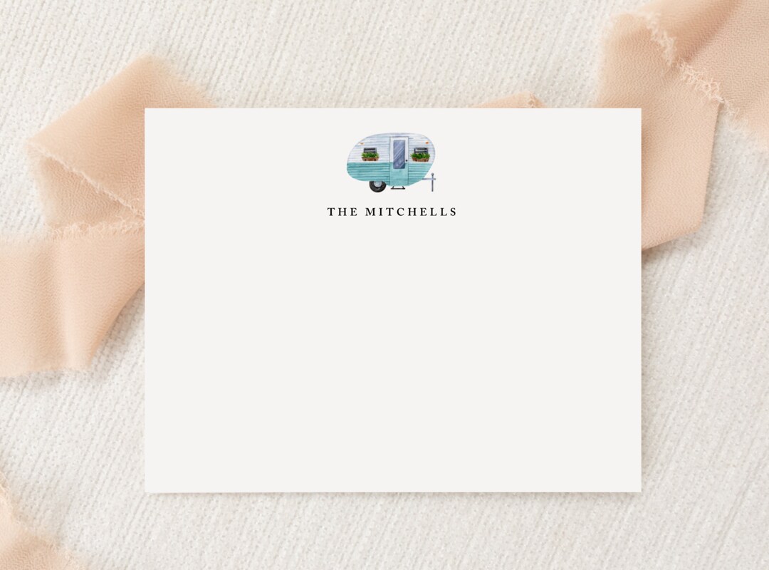Personalized Custom Camping RV Camper Stationery | Stationary ...
