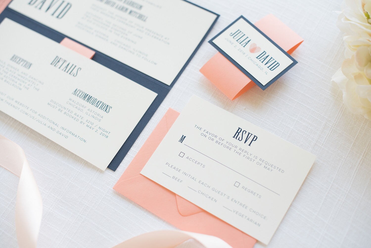 INVITATION SAMPLE Modern Formal Folding Wedding Invitation - Etsy