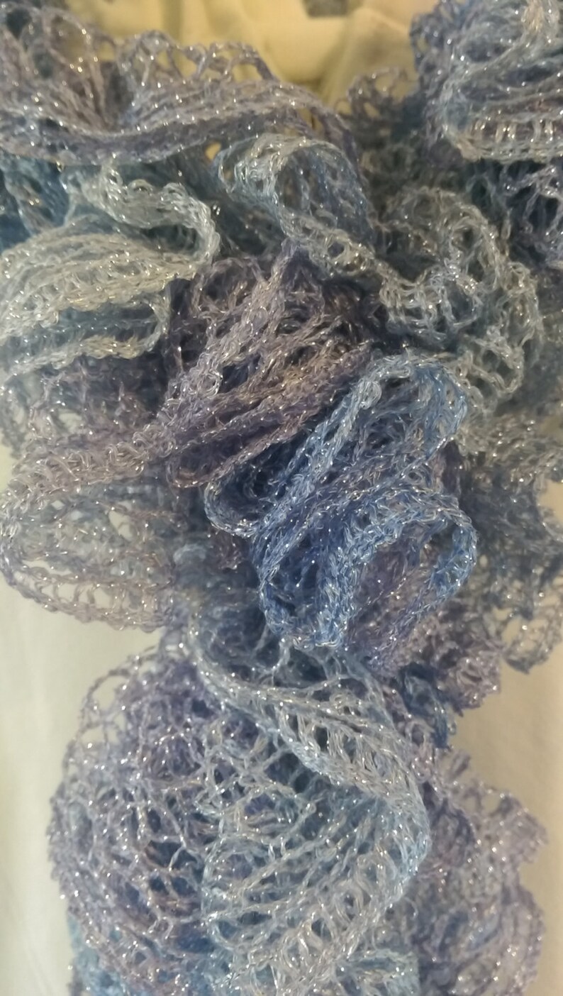 Ruffle Scarf (sashay Metallic Pattern) - Etsy