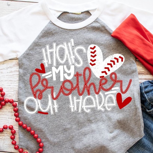 Thats My Brother Baseball Shirt - Etsy