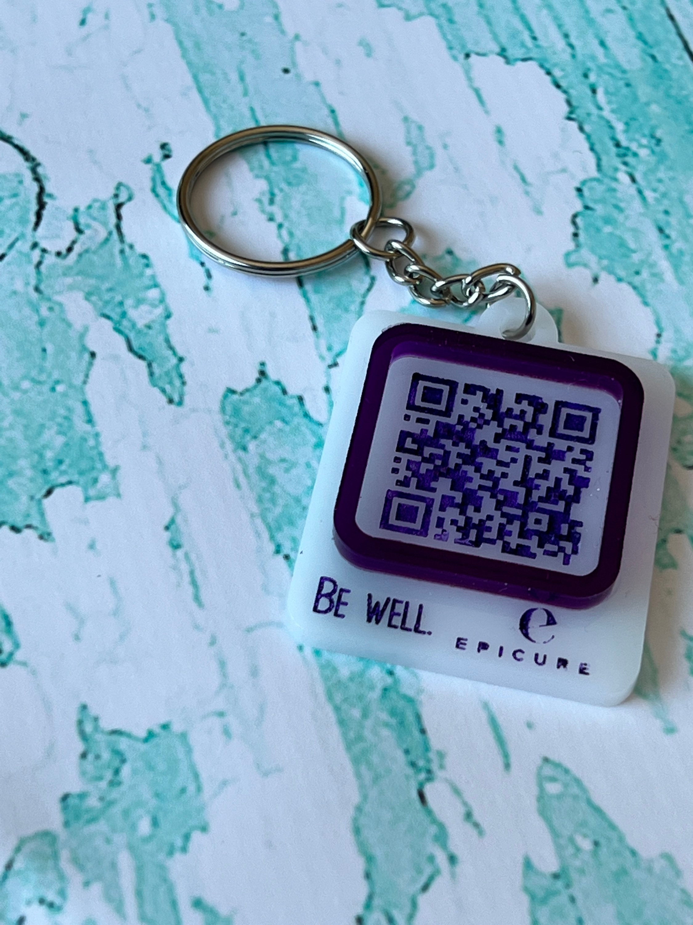 QR Code Keychain Personalized QR Code QR Marketing Gift for | Etsy