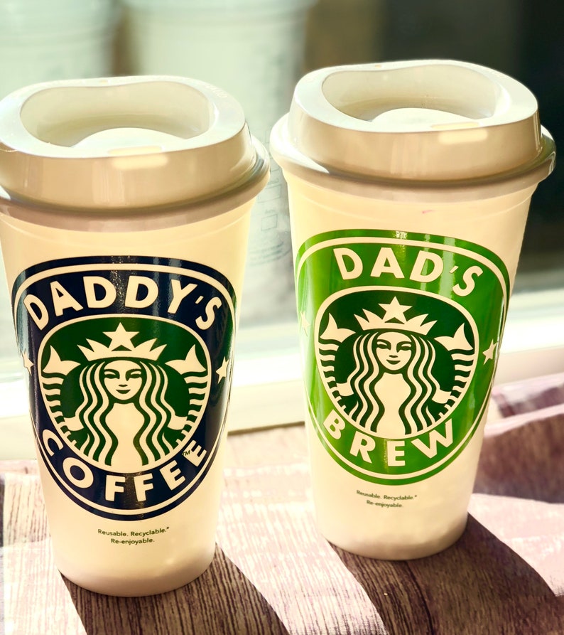 Dad Cup Starbucks Cup Fathers Day Gift Daddy Gift Gift for | Etsy
